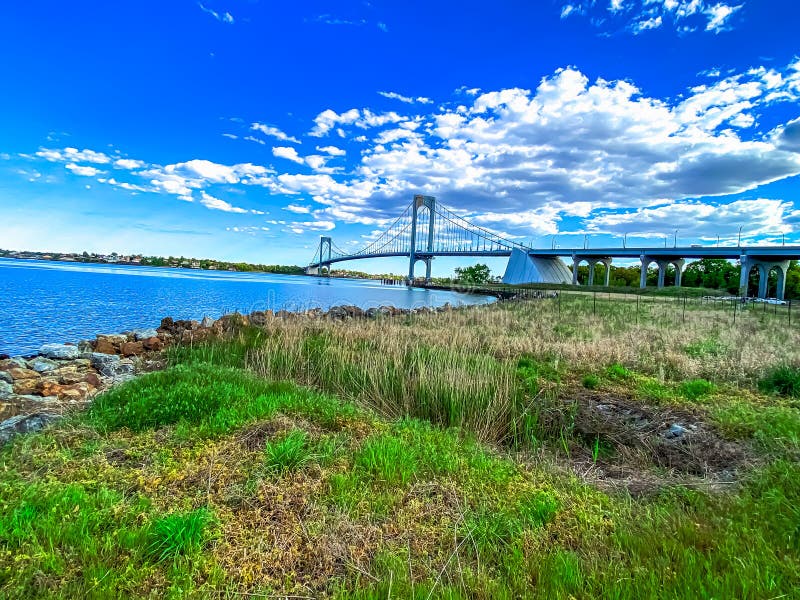 Sunny Day at Ferry Point Park. Stock Image - Image of sunny, shore ...