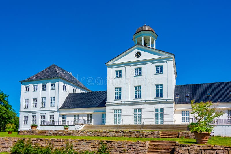 Sunny Day at Gr??sten Palace in Denmark Stock Image - Image of courtyard, garden: 274655003