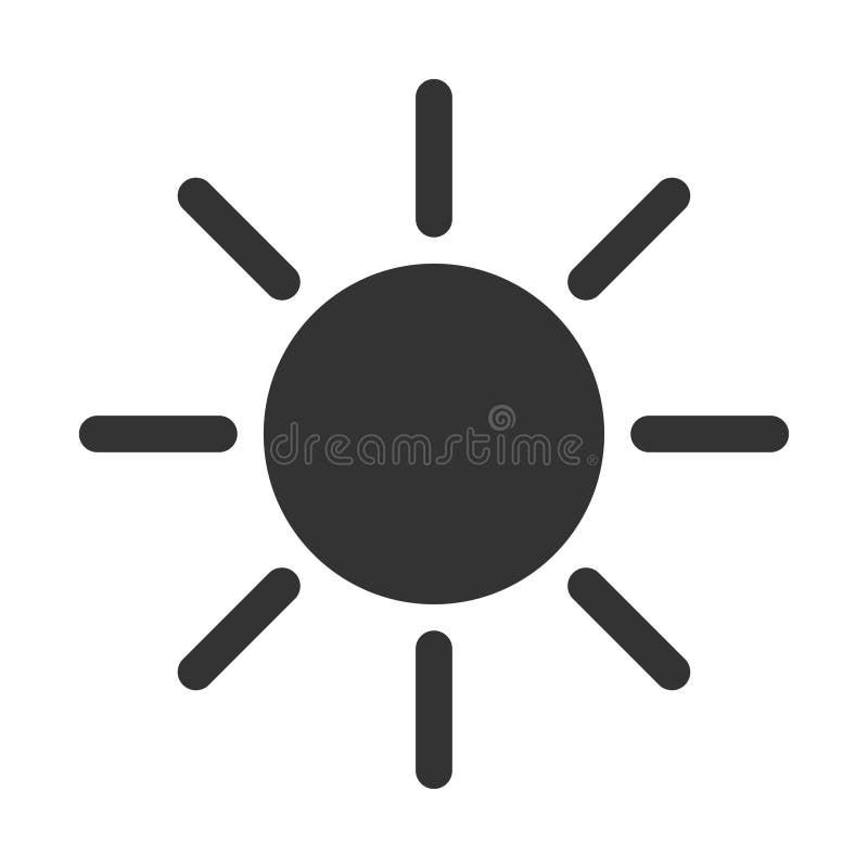 Sunny day icon stock vector. Illustration of shine, vector - 239881217