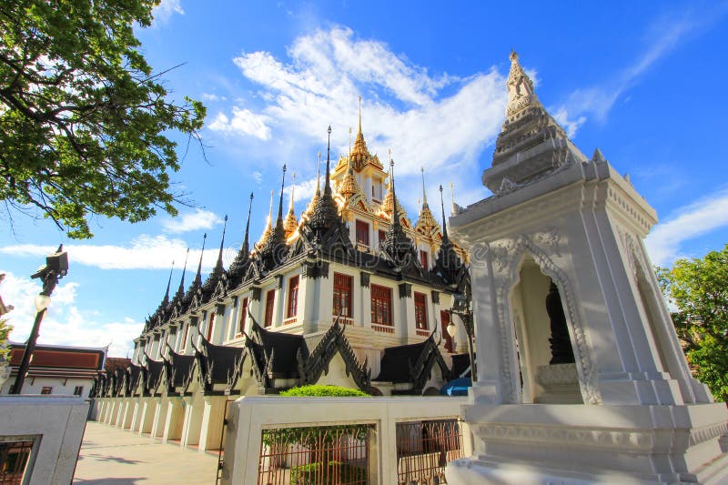Sunny Day at Loha Prasat,Wat Ratchanaddaram Woravihara Stock Photo ...