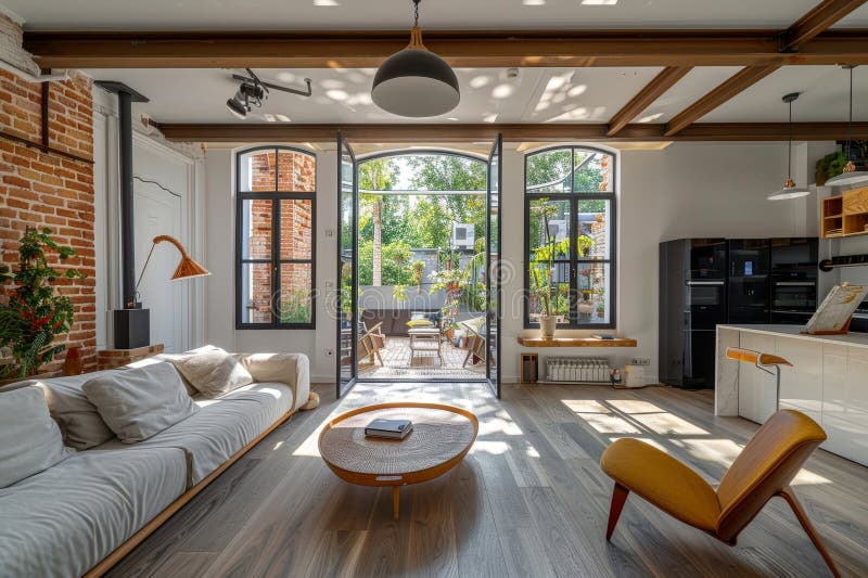 Sunny Day Room Renovation Concept in Modern Apartment for Relocation ...