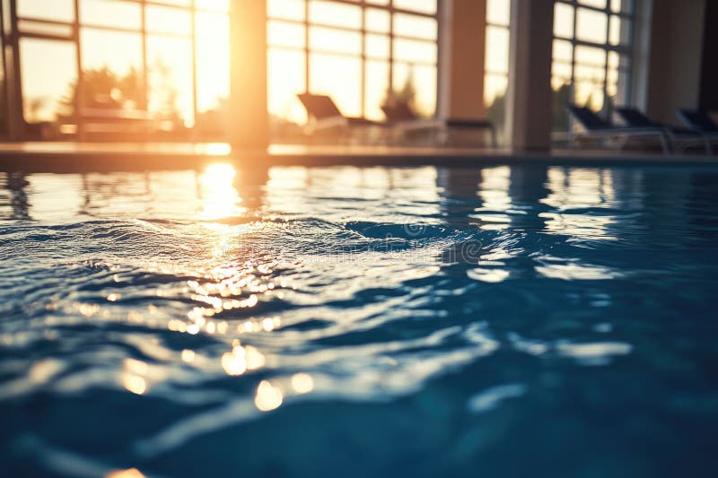 A Sunny Day Scene with Sunlight Shining through the Windows of a ...