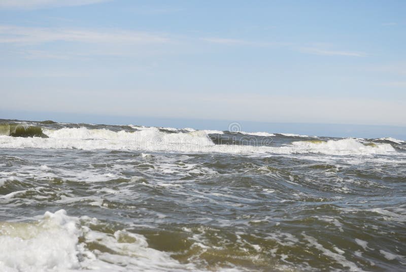 Sunny day at sea shore stock photo. Image of travel, striped - 2932938