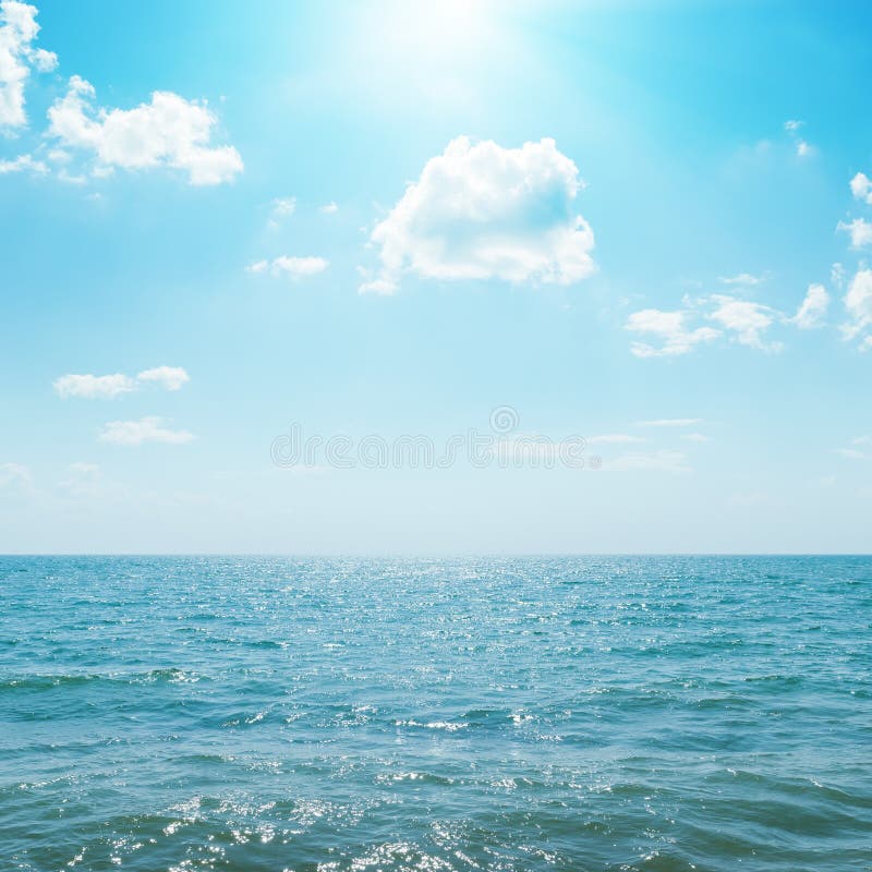 Sunny day on seascape stock photo. Image of outdoor, climate - 55519078