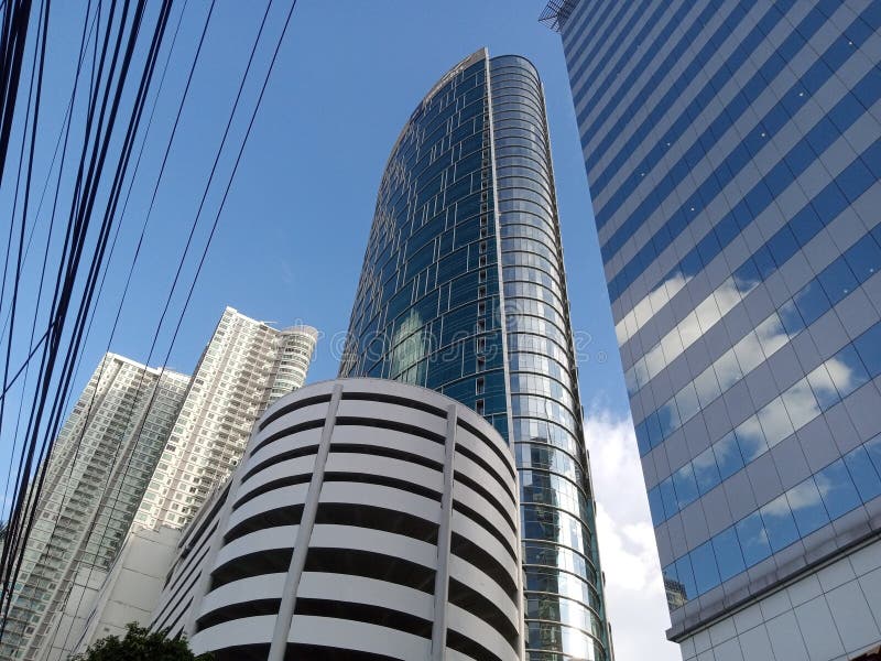 Sunny Day Under the Tall Mall Building Stock Photo - Image of tall ...
