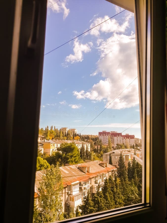 Outside the window stock photo. Image of window, sunny - 106550102