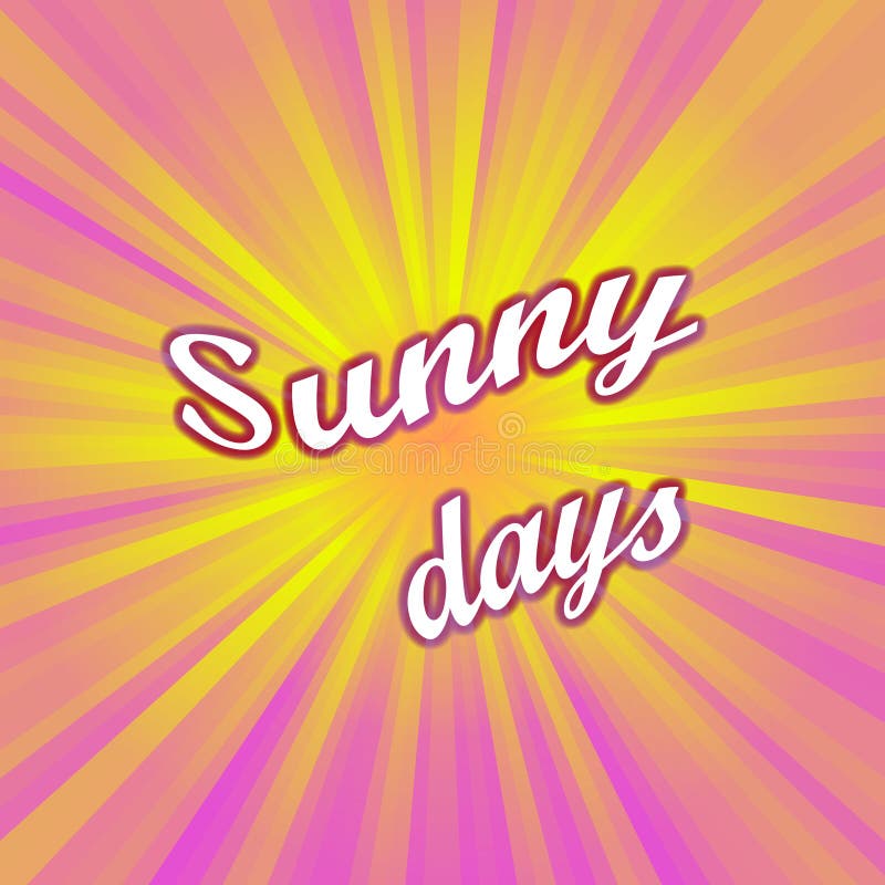 Sunny days stock illustration. Illustration of abstract - 58836810