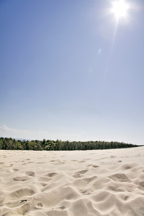 Sunny Day in a Desert, Boa Vista Island Stock Image - Image of dunes ...