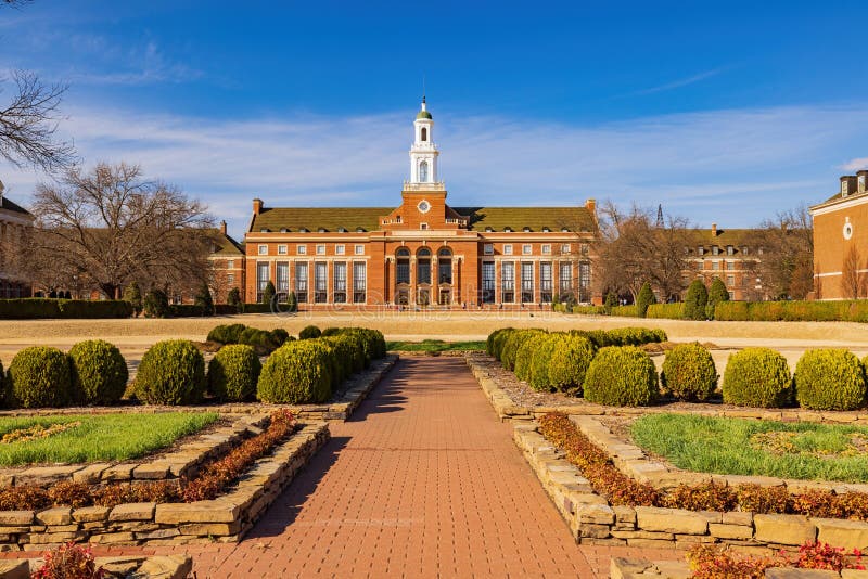 Sunny Exteior View of the Edmon Low Library of Oklahoma State ...