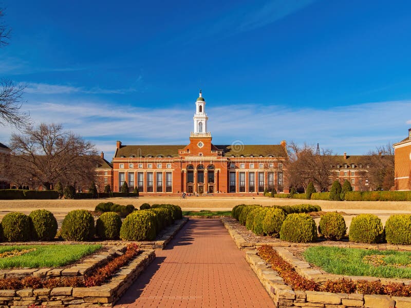 Sunny Exteior View of the Edmon Low Library of Oklahoma State ...
