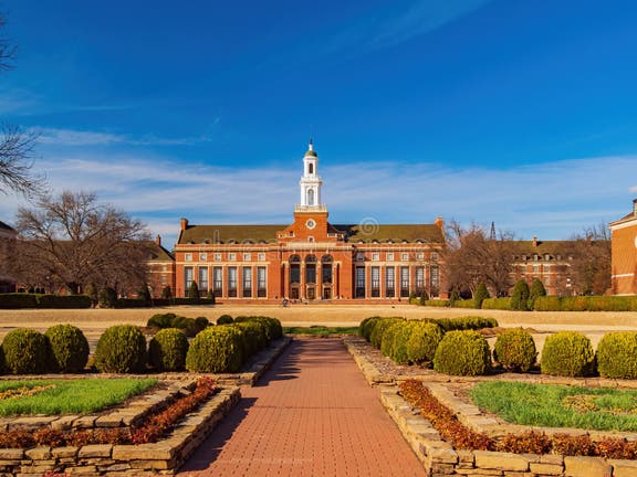 Sunny Exteior View of the Edmon Low Library of Oklahoma State ...