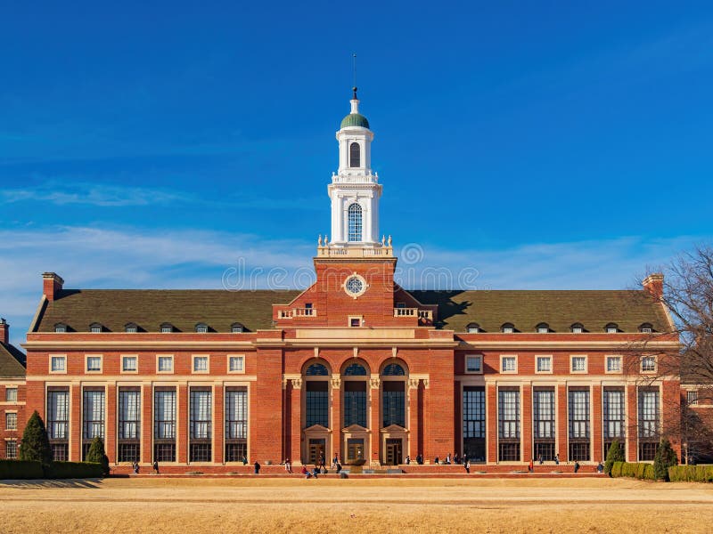 Sunny Exteior View of the Edmon Low Library of Oklahoma State ...