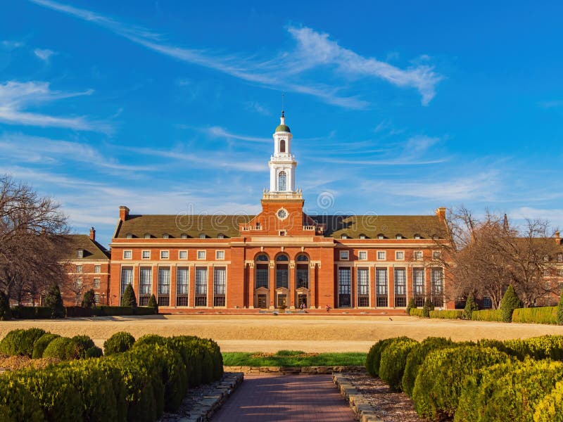 Sunny Exteior View of the Edmon Low Library of Oklahoma State ...