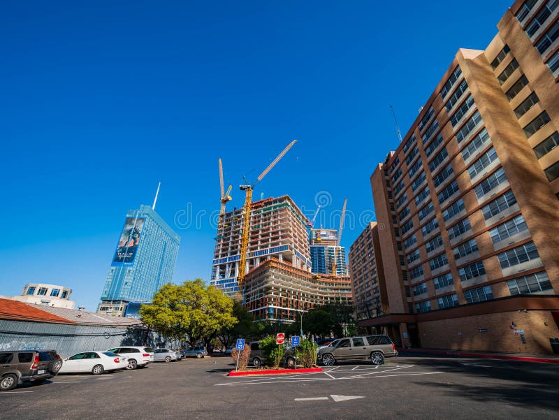 Sunny Exterior View of the Austin Downtown Cityscape Editorial Image ...