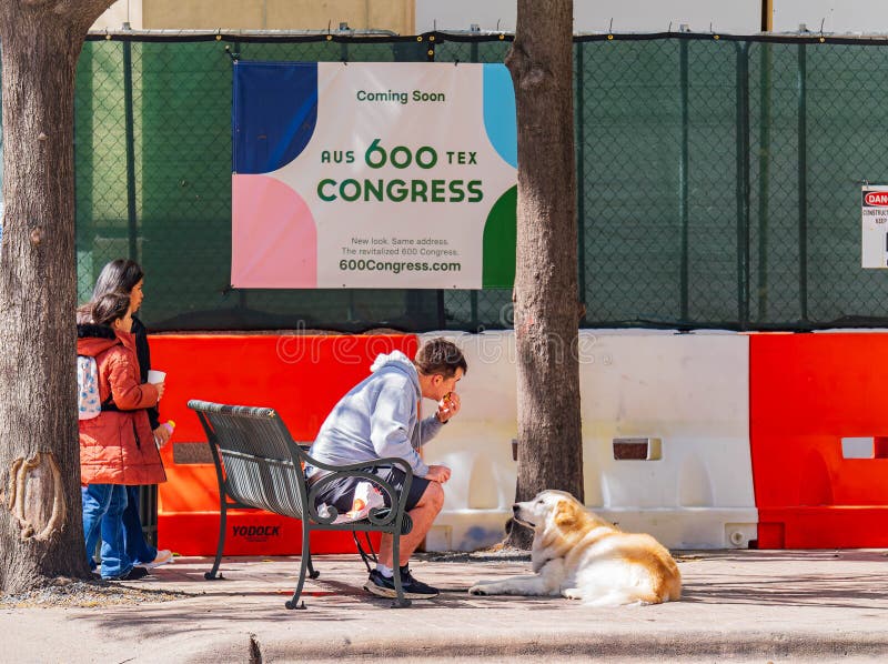 Sunny Exterior View of the Austin Downtown Cityscape Editorial Stock ...