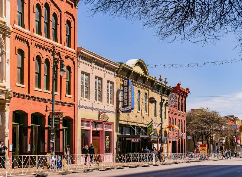 Sunny Exterior View of the Austin Downtown Cityscape Editorial Stock ...