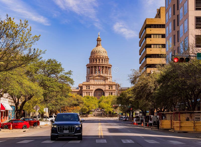 Sunny Exterior View of the Beautiful and Historic Texas Capitol ...