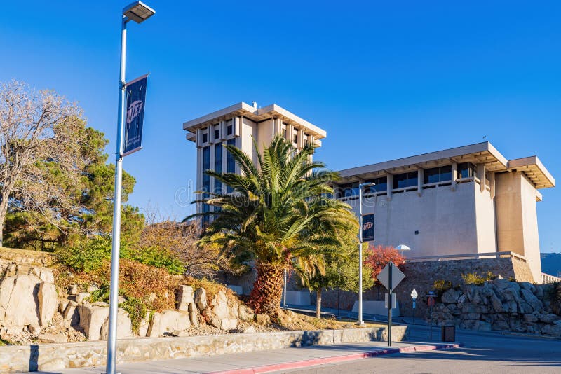 Sunny Exterior View of the Campus of the University of Texas at El Paso ...