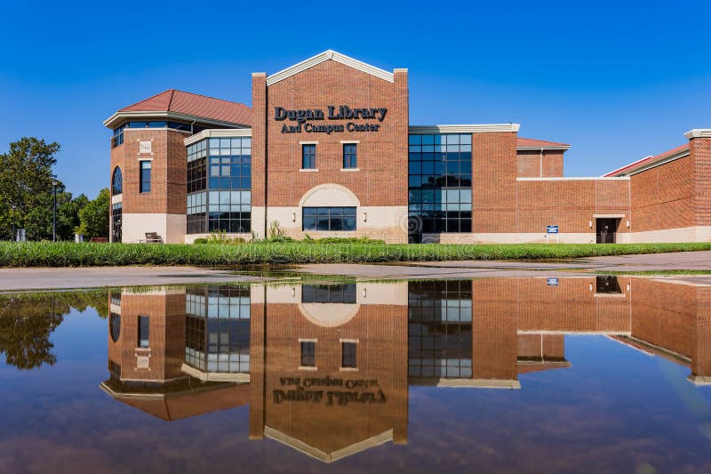 Sunny Exterior View of the Dugan Library and Campus Center Editorial ...