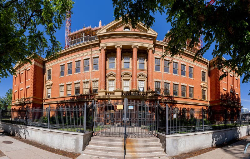 Sunny Exterior View of the Evans School Editorial Stock Photo - Image ...