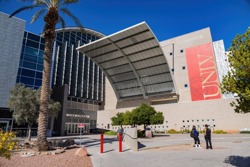 Sunny Exterior View of the Lied Library of UNLV Editorial Image - Image ...
