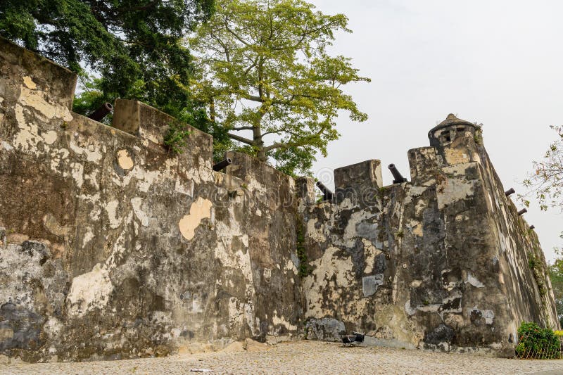 Sunny Exterior View of the Monte Fort Stock Image - Image of ...