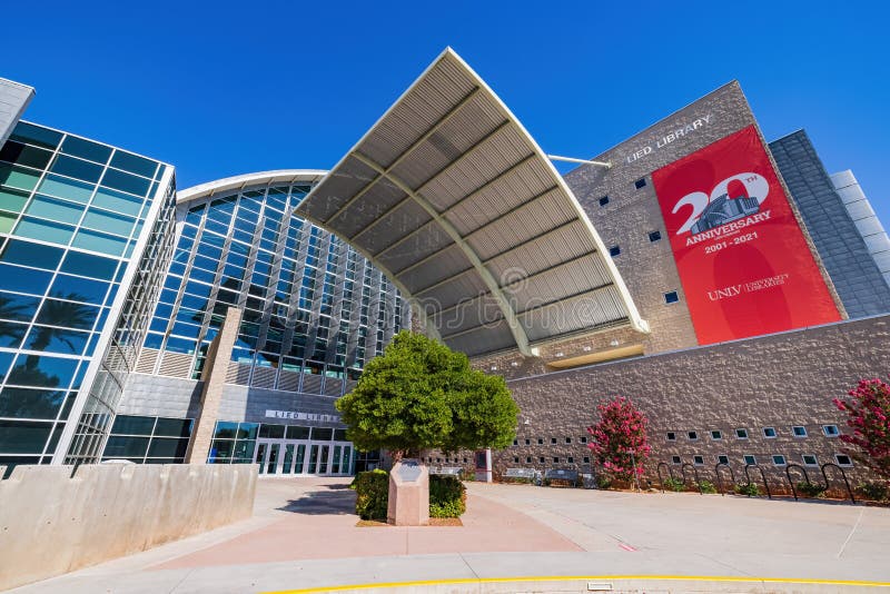 Sunny Exterior View of Some Building in University of Nevada Las Vegas ...