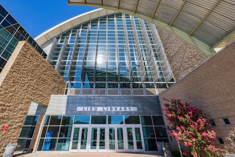 Sunny Exterior View of Some Building in University of Nevada Las Vegas ...