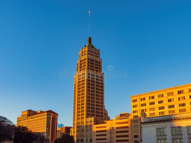 Sunny Exterior View of the Tower Life Building Editorial Image - Image ...