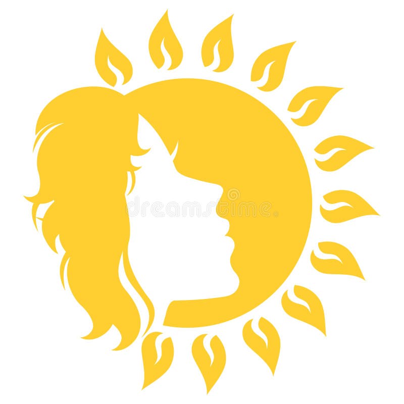Sunny face stock illustration. Illustration of women, emotions - 526234