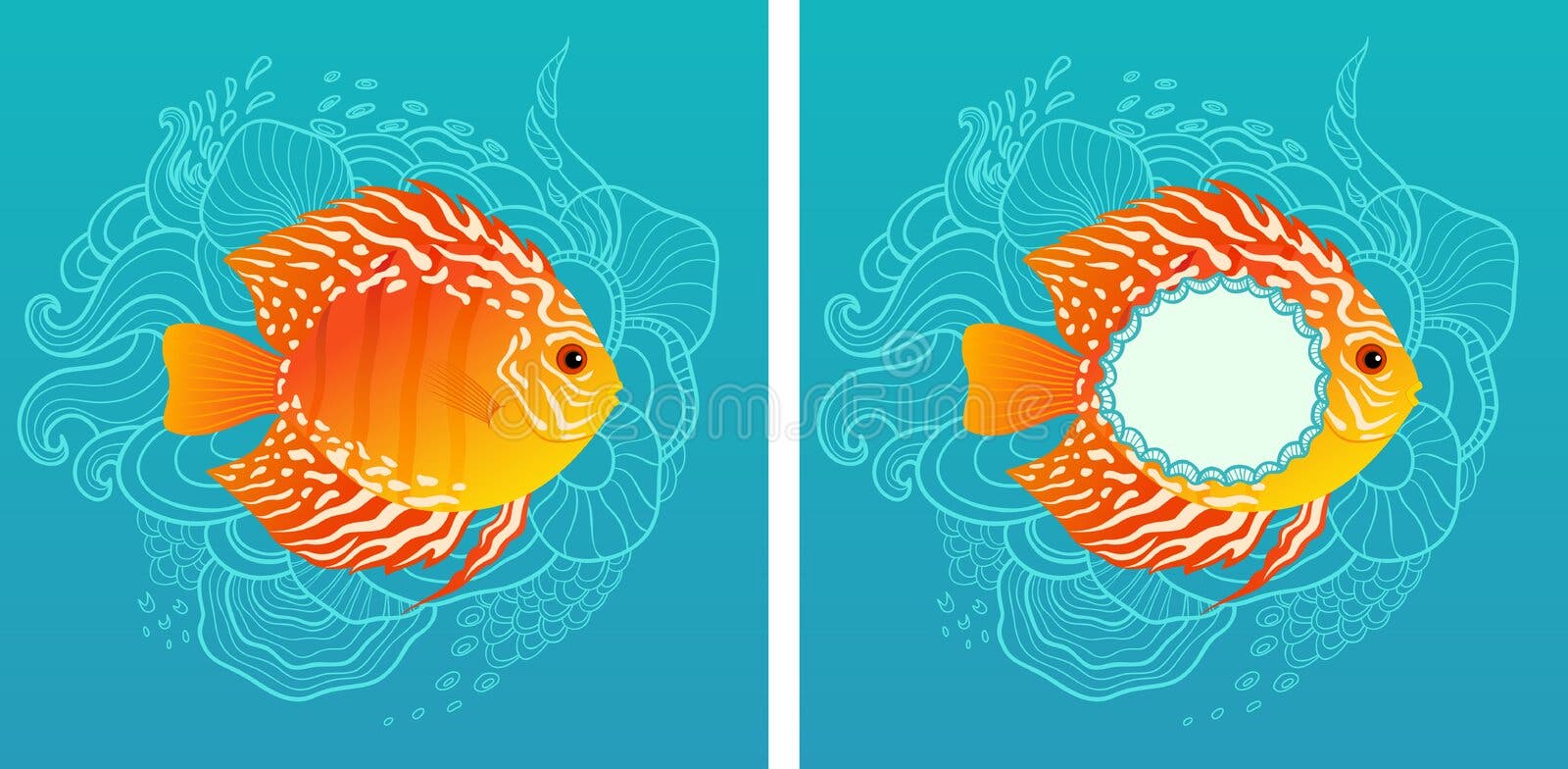Set of tropical fish stock vector. Illustration of ocean - 20715940
