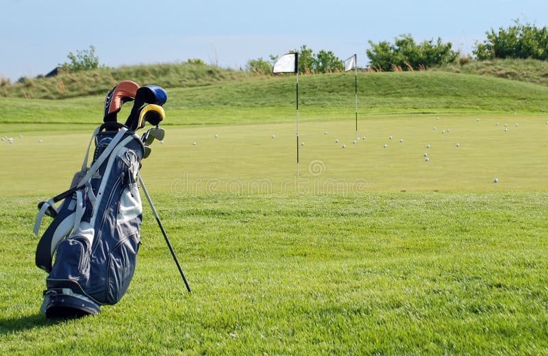Sunny Golf Scene stock image. Image of group, golfplayer - 20126079