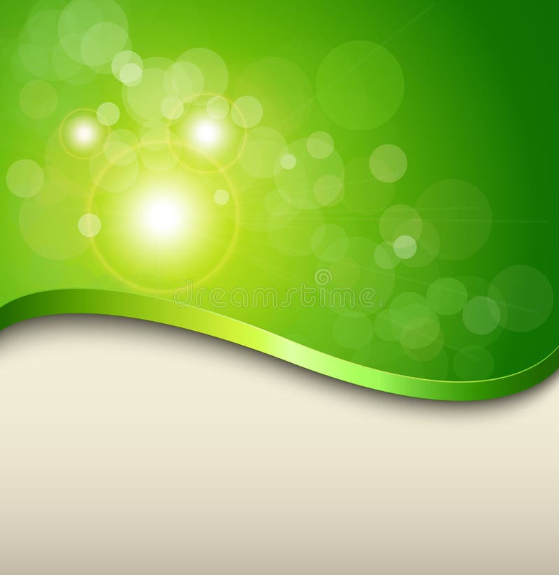 Sunny green background stock vector. Illustration of abstract - 49368778