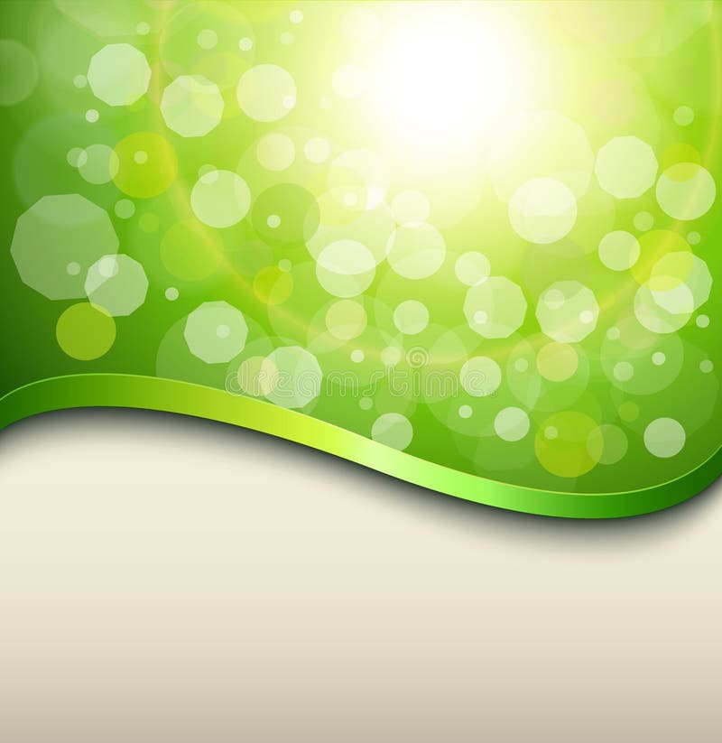 Sunny green background stock vector. Illustration of dawn - 44021066