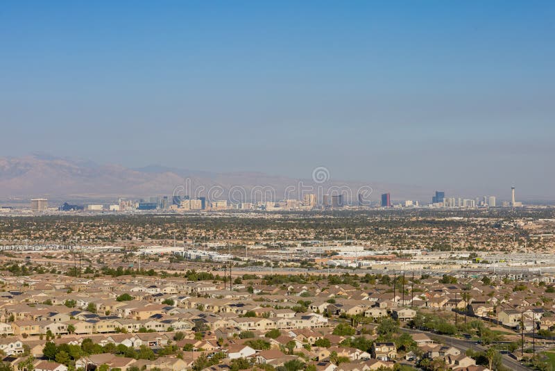 Sunny High Angle View of the Rural Area of Carson City Stock Photo ...