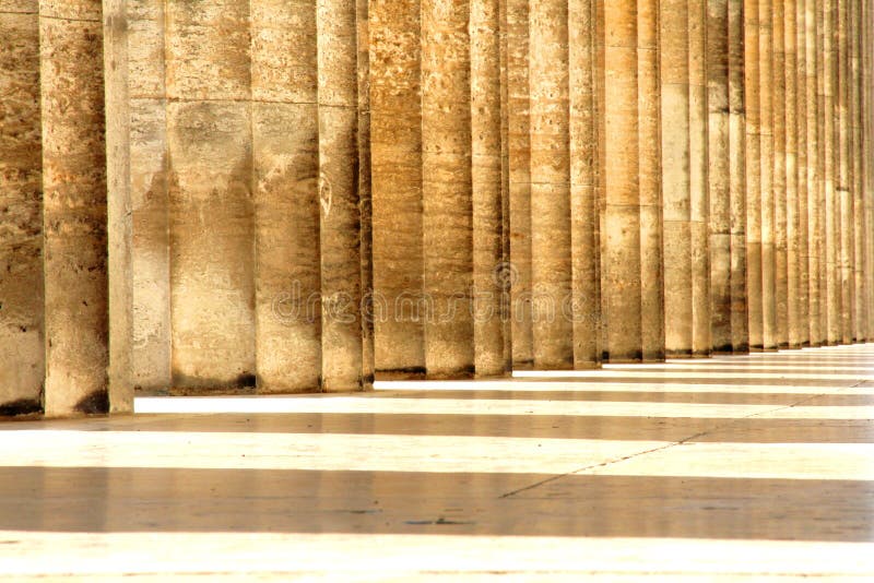 Sunny Historical Columns in Germany Stock Image - Image of germany ...