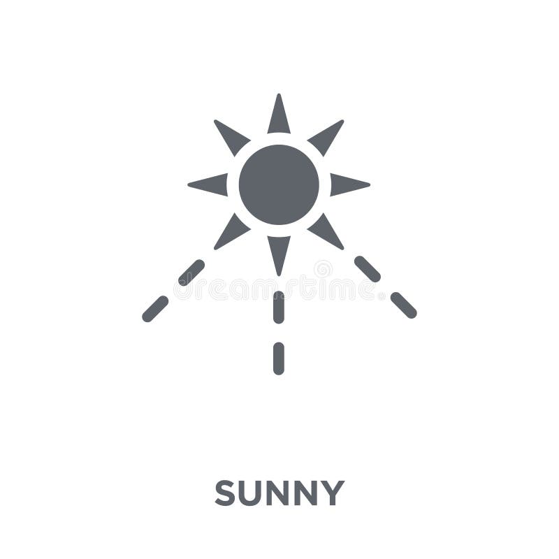 Sunny Icon from Collection. Stock Vector - Illustration of weather ...