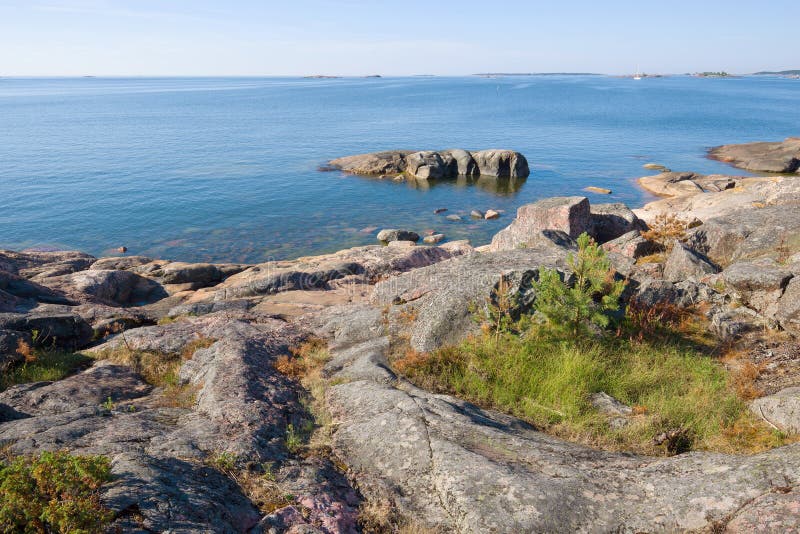 Sunny July Day on the Hanko Peninsula, Finland Stock Photo - Image of ...