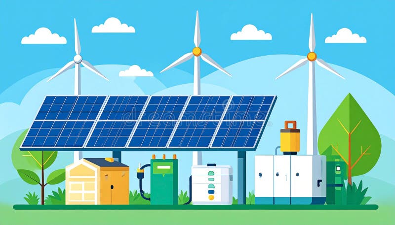 Various Energy Storage Units Stock Illustrations – 169 Various Energy ...