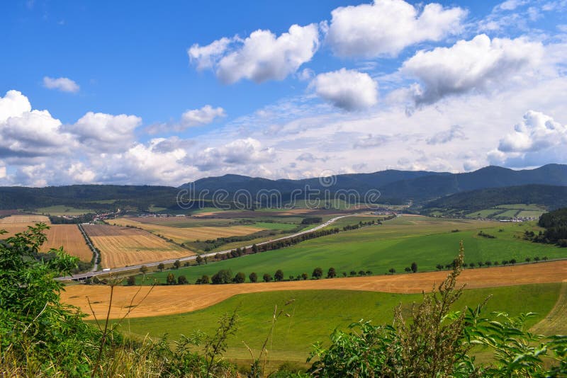 Sunny landscape stock photo. Image of scenery, flowering - 100393232