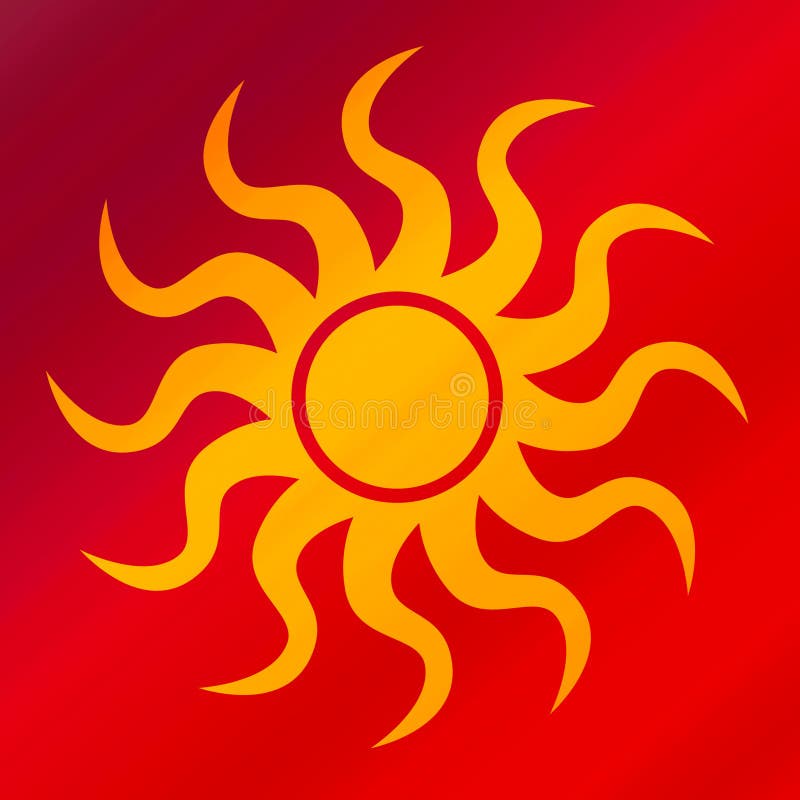 Sunny logo stock illustration. Illustration of psychedelic - 4712362