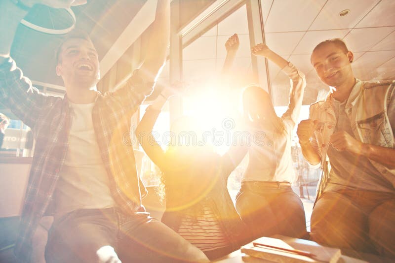 Sunny mood stock image. Image of group, young, break - 70236833