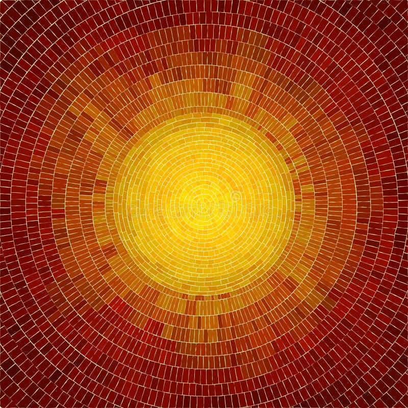 Sunny mosaic stock vector. Illustration of wallpaper - 286064912