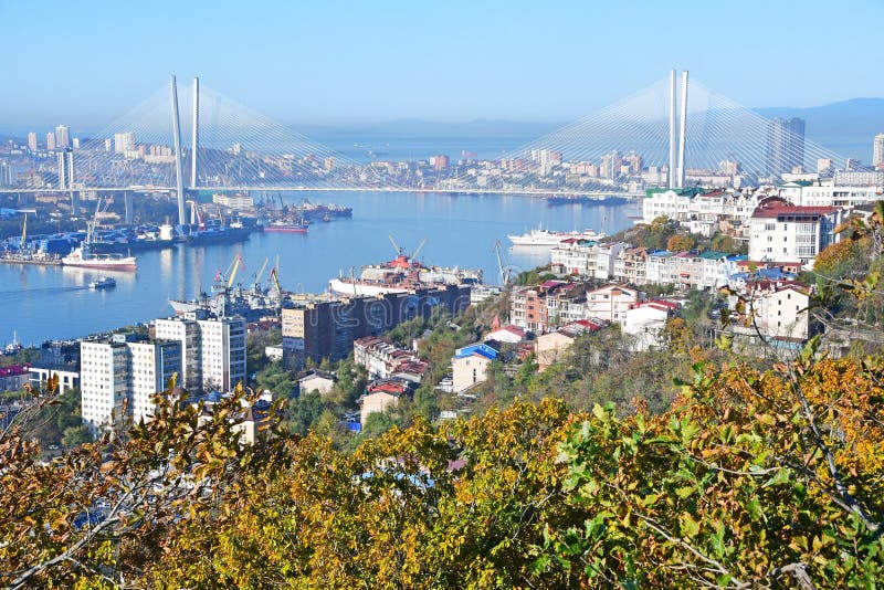 Sunny October in Vladivostok. Russia Stock Photo - Image of east ...