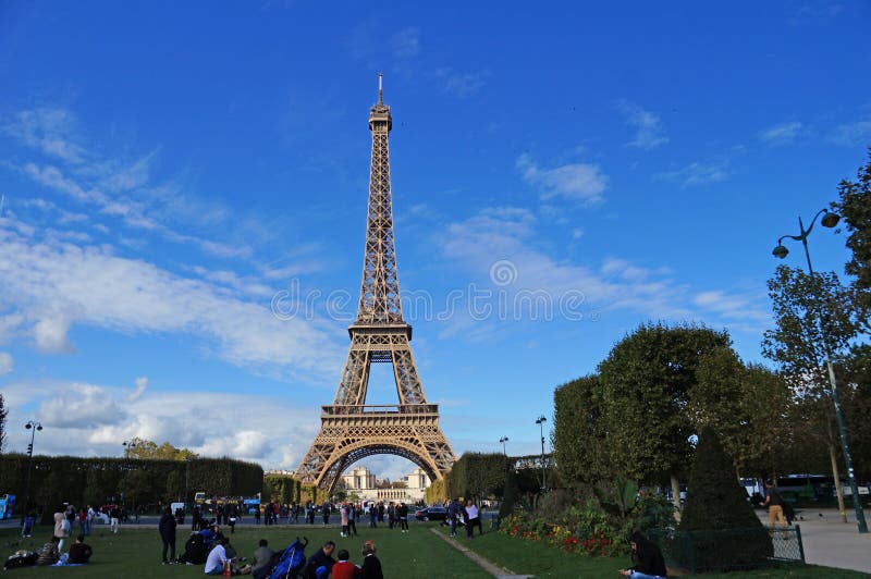 Sunny Paris stock photo. Image of monument, eiffel, color - 102980328