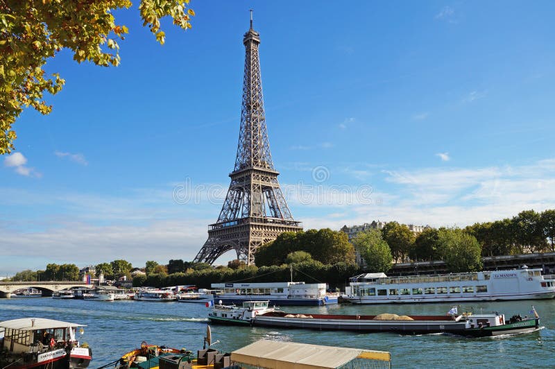 Sunny Paris stock image. Image of construction, eiffel - 102980143