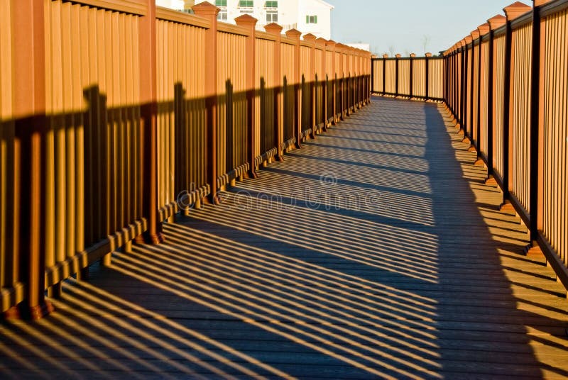 A sunny path stock image. Image of wide, peaceful, boardwalk - 12847617