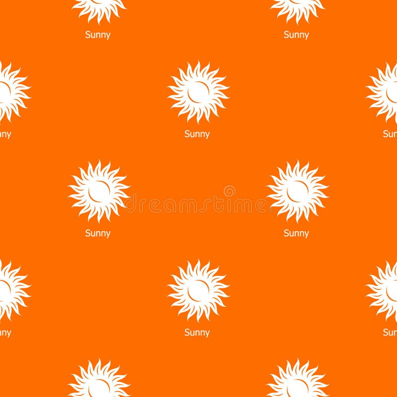 Sunny Pattern on Grey Background. Stock Illustration - Illustration of ...