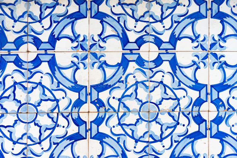 Sunny blue tile stock photo. Image of decorative, architecture - 204384104