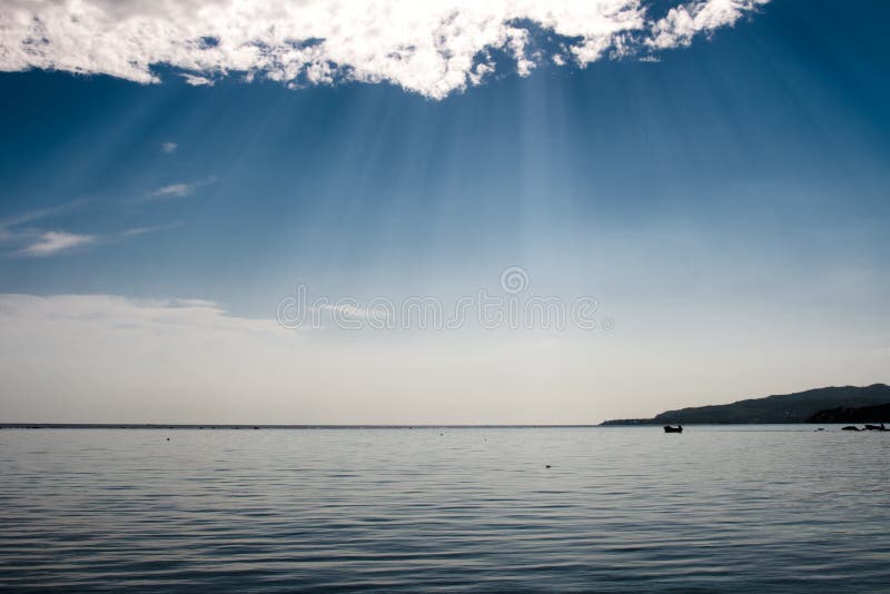 Sunny rays stock image. Image of high, fluffy, idyllic - 12792391